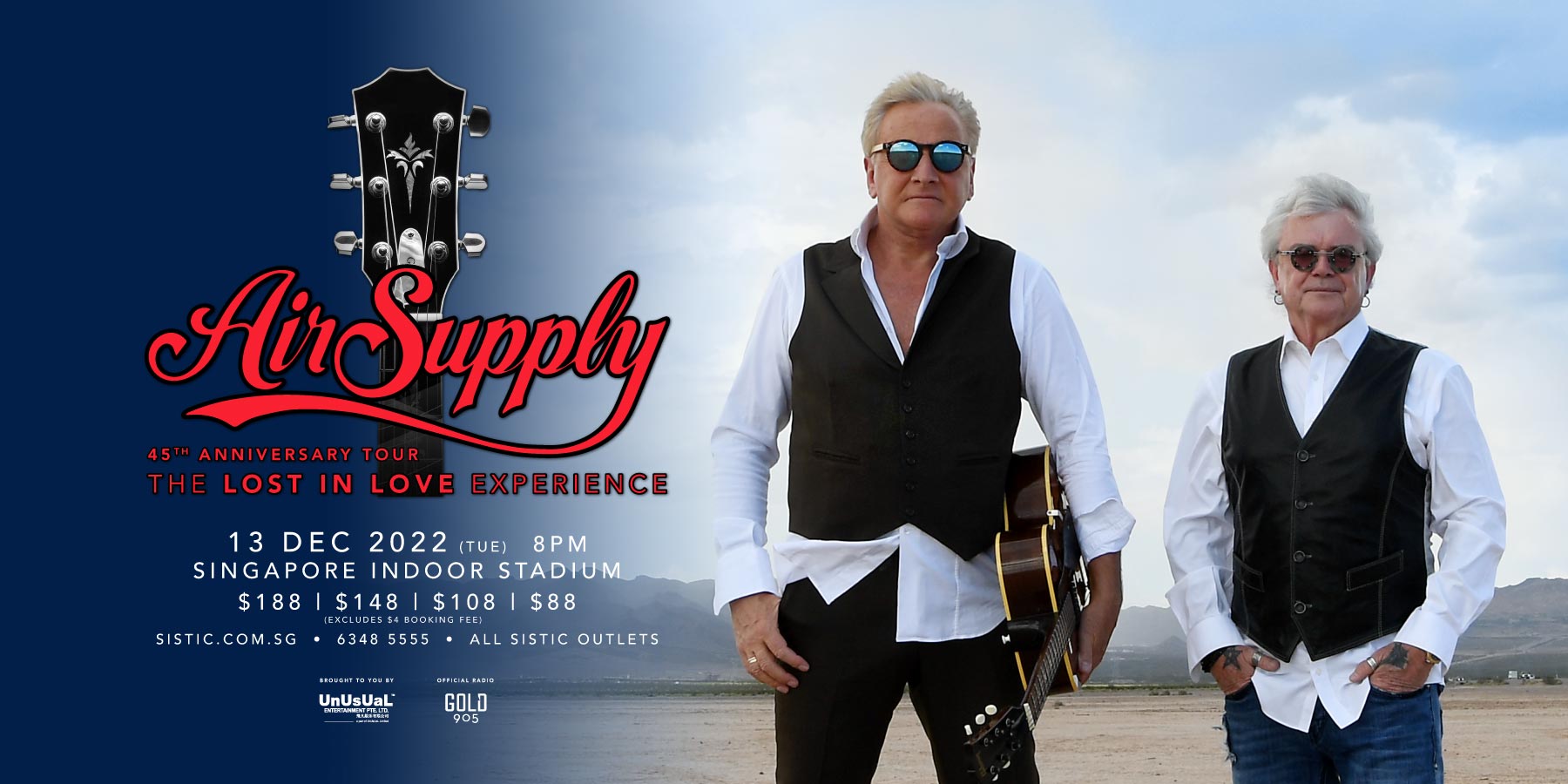Air Supply 45th Anniversary Tour – The Lost in Love Experience ... Air Supply 45th Anniversary Tour – The Lost in Love Experience ...